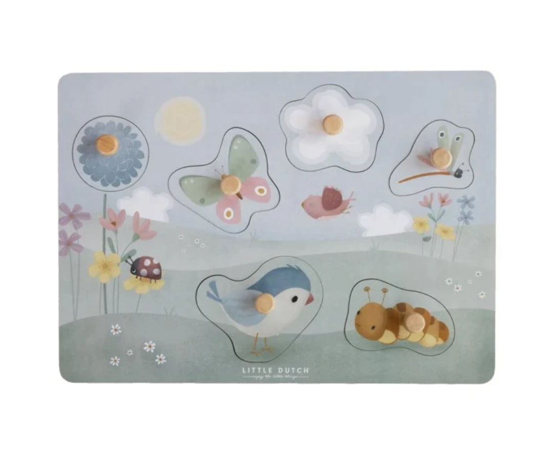 Little Dutch Touch Puzzle - Flowers and Butterflies – Daisy and Dino's